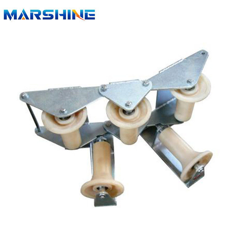 Aluminum Nylon Manhole Cable Roller For Cable Pulling Corner Straight Line